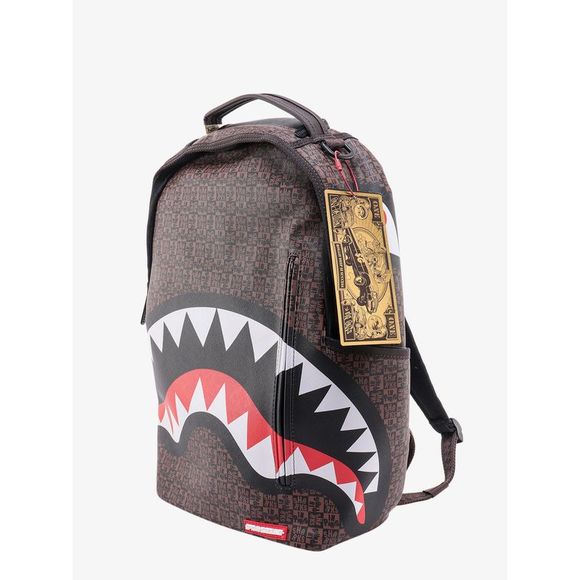 Sprayground | Bags | Sprayground Man Coated Canvas Backpack With Shark ...